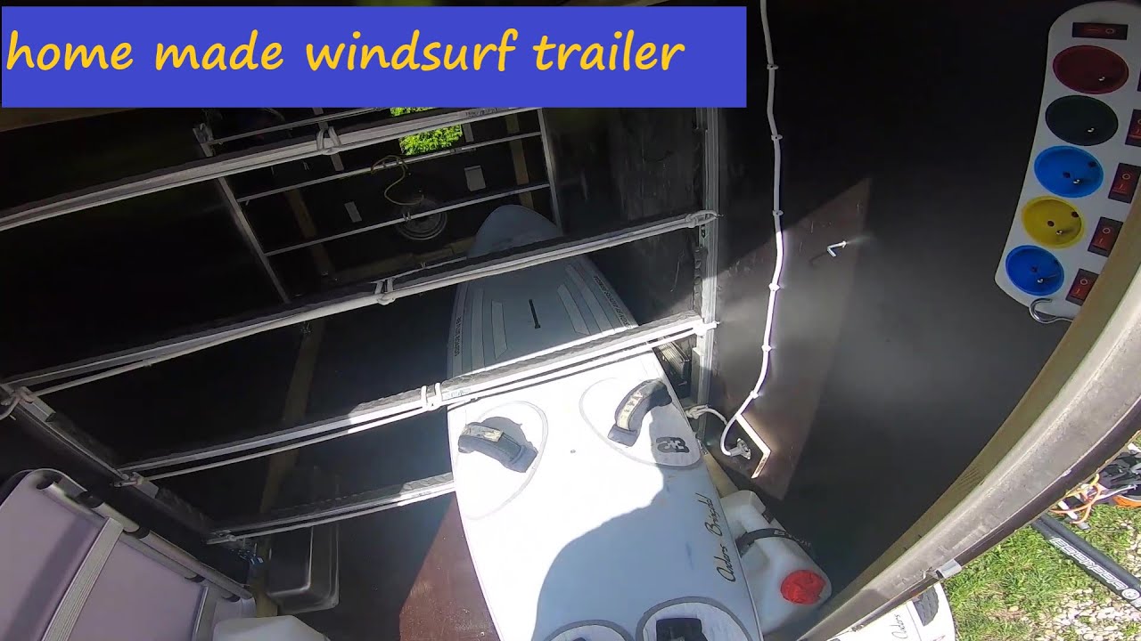 Remorque Windsurf fait maison pour 8 planches - YouTube
