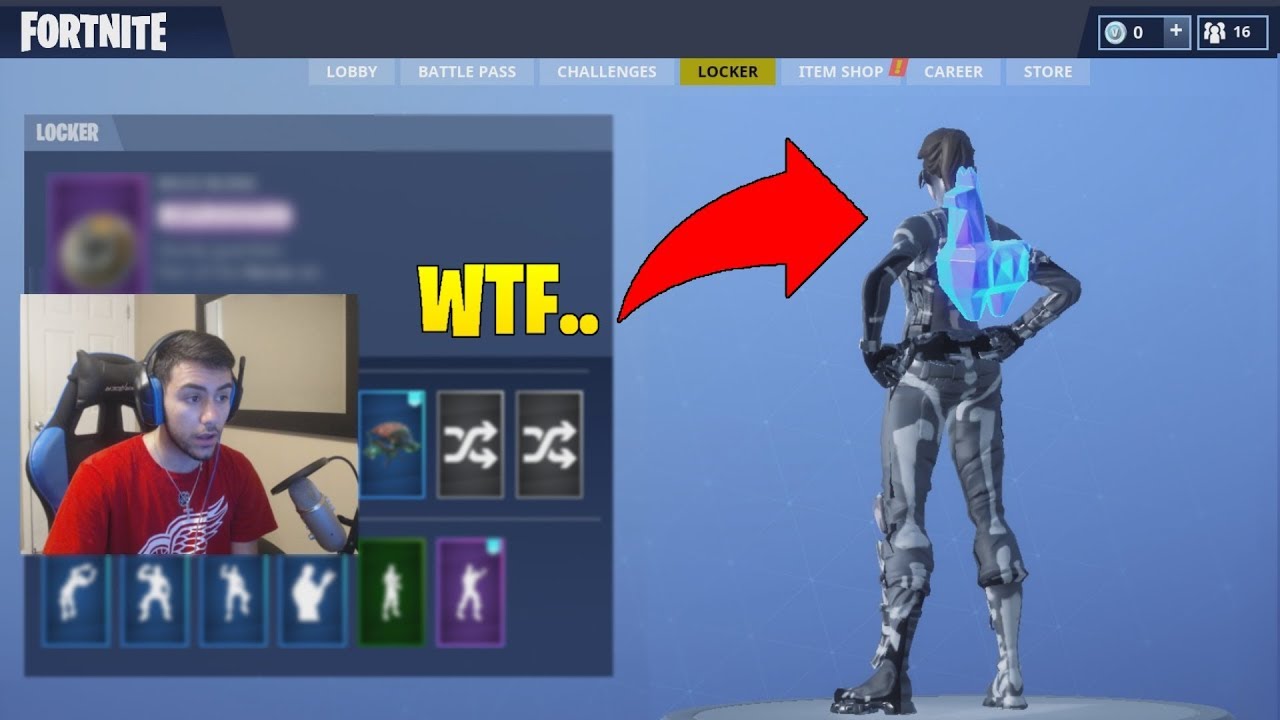Female Skull Trooper in Fortnite.. + LLAMA Back Bling! - YouTube