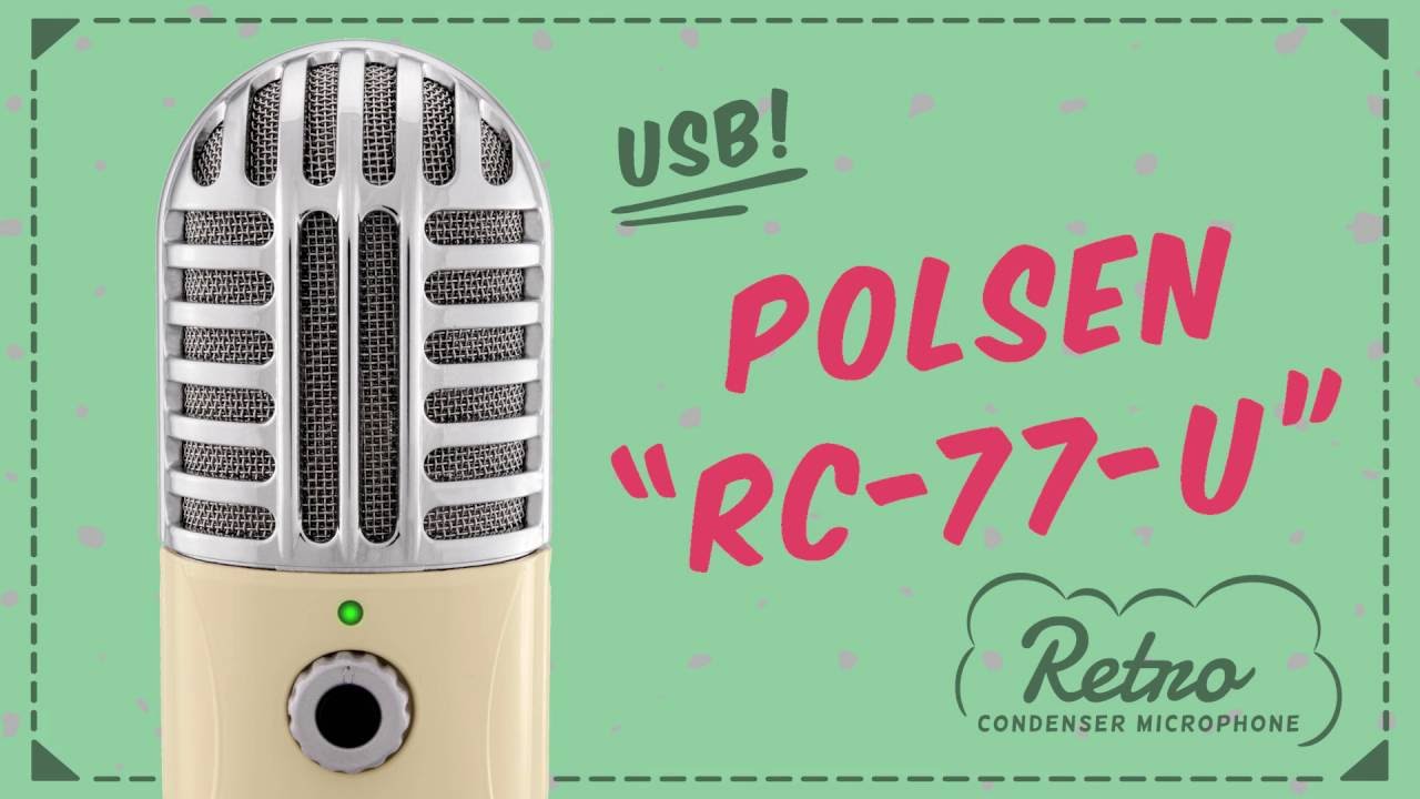 Polsen RC-77-U USB Condenser Microphone: Vintage looks, modern features ...