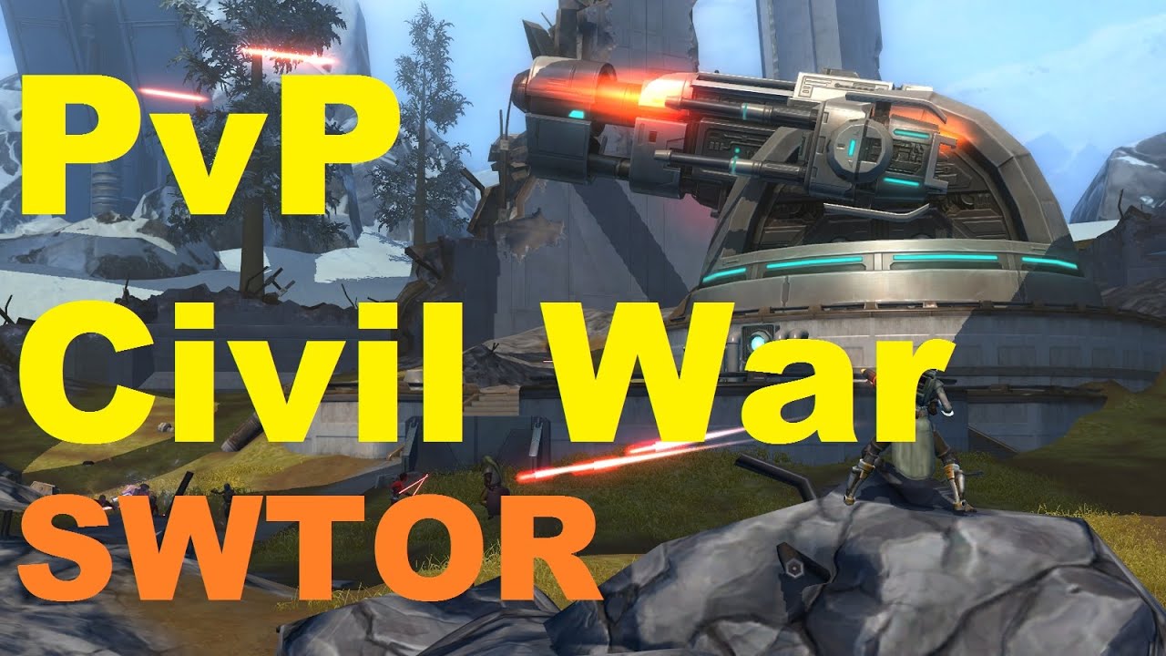 Star Wars The Old Republic PvP Civil War powertech tank - YouTube