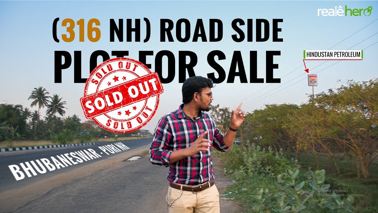 Road side Plot for sale Bhubaneswar-Puri NH I 64 Feet Frontage ...