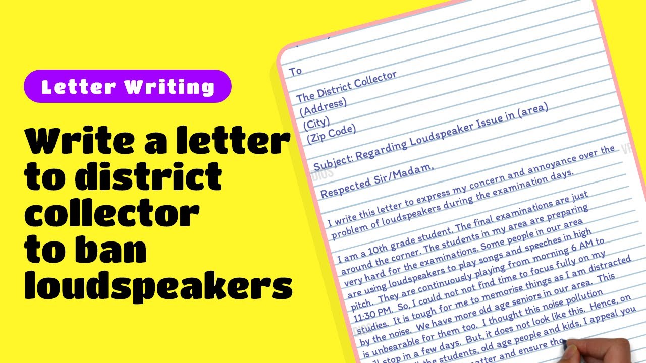 How To Write A Letter To District Collector To Ban Loudspeakers During how-to-write-a-letter-to-district-collector-to-ban-loudspeakers-during