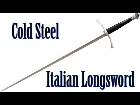 Medieval Review - Cold Steel Italian Longsword - YouTube