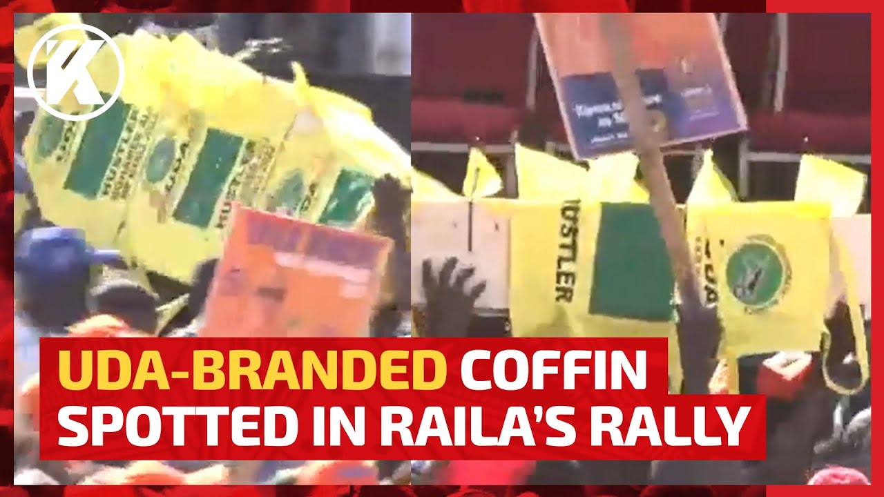 UDA Branded Coffin In Raila's Rally - YouTube