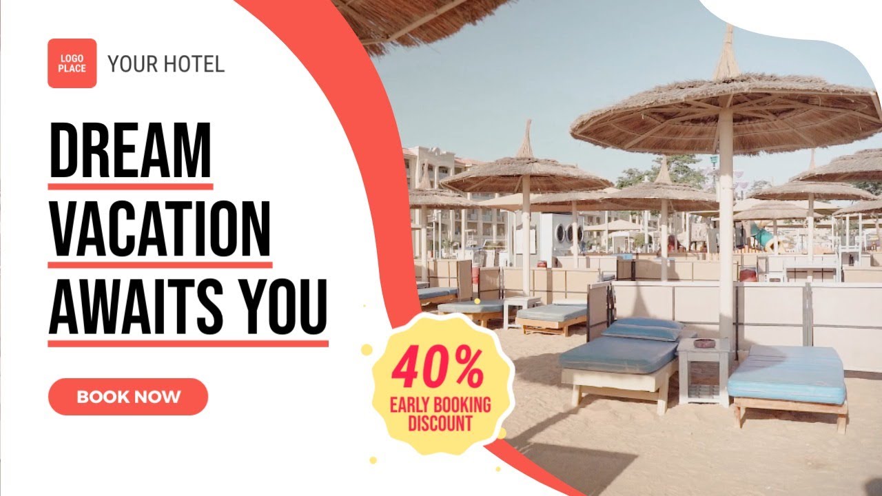 Free Hotel Booking Discount Offer Video Template (Customizable ...