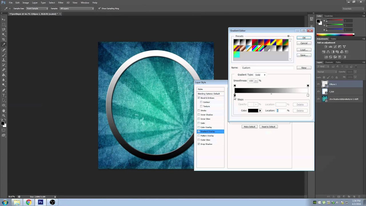 How to make a Simple/Basic Profile Picture | (Photoshop CS6) - YouTube