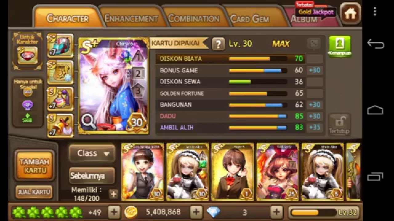 [ Line Lets Get Rich ] 5500 Seal Stone Untuk Chihiro New Character ...