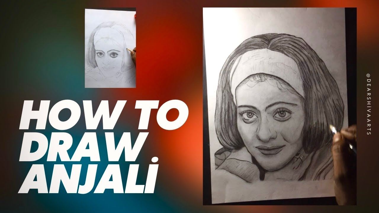 “Kajol Devgan” Drawing with graphite pencil || step by step tutorial ...