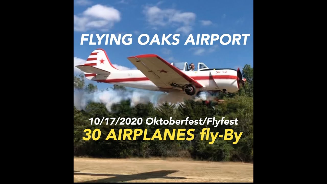 Airplanes Low Pass & 30 Fly by compilation at Flying Oaks Airport ...