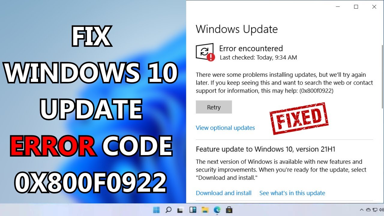 How To Fix Windows 10 Update Error Code 0x800f0922 2023 YouTube how-to-fix-windows-10-update-error-code-0x800f0922-2023-youtube