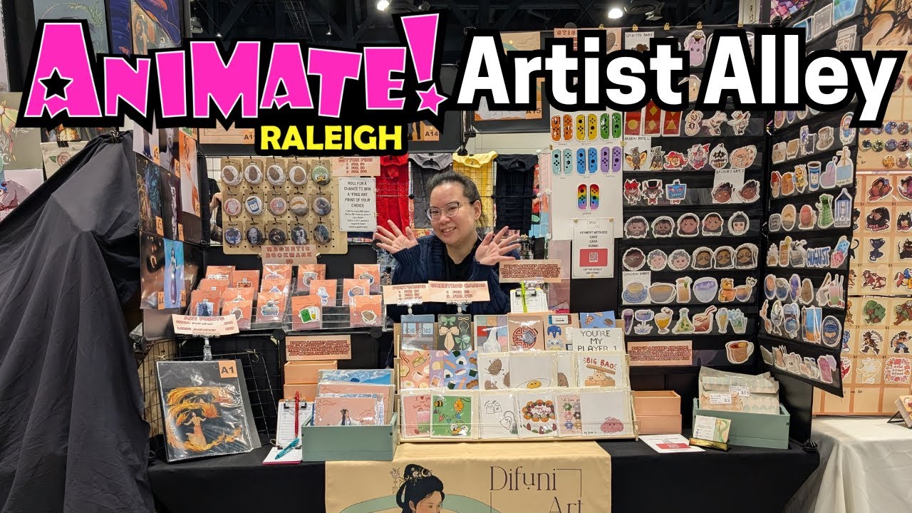 Animate! Raleigh 2025 Artist Alley | Setup, Breakdown, Money Talk, Haul ...