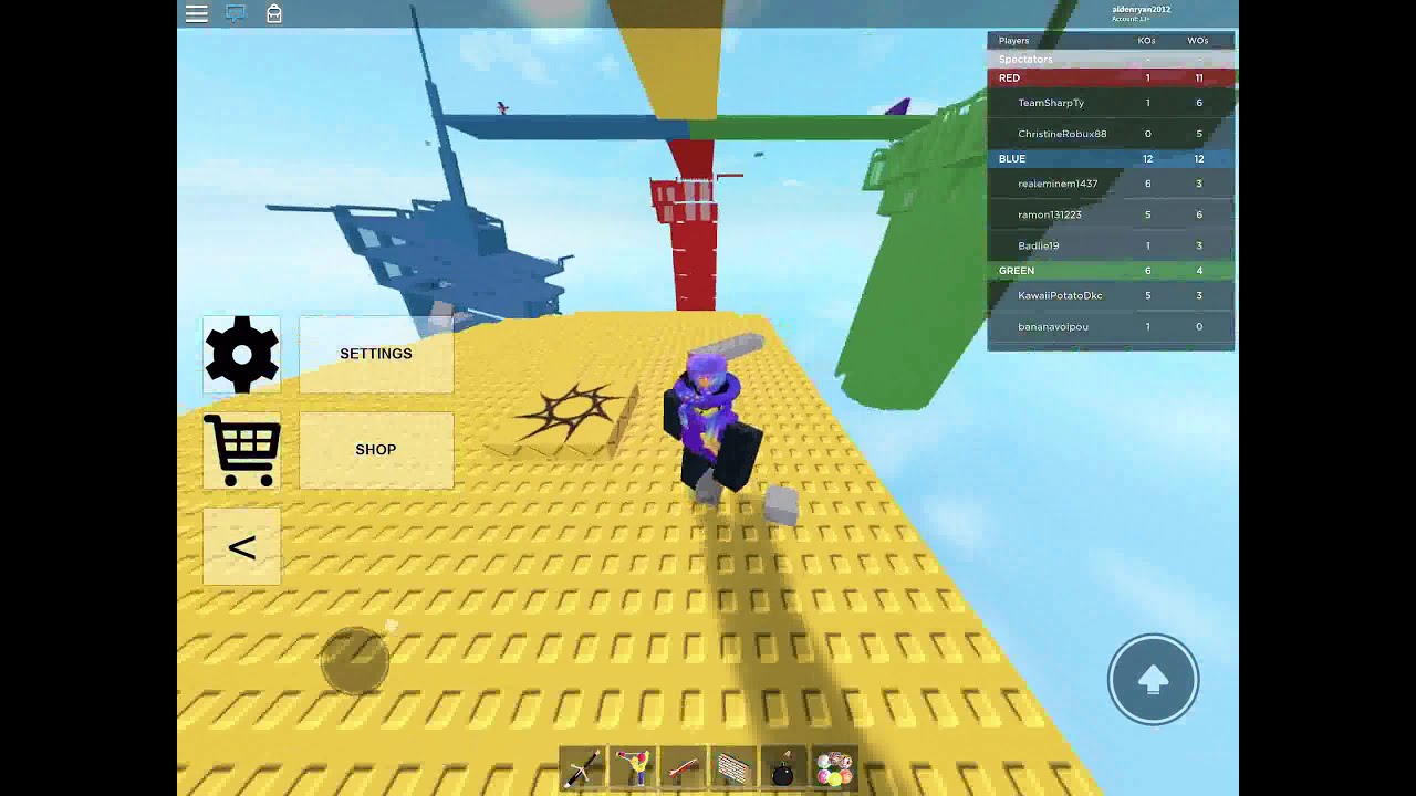 First Brick Battle In ROBLOX - YouTube