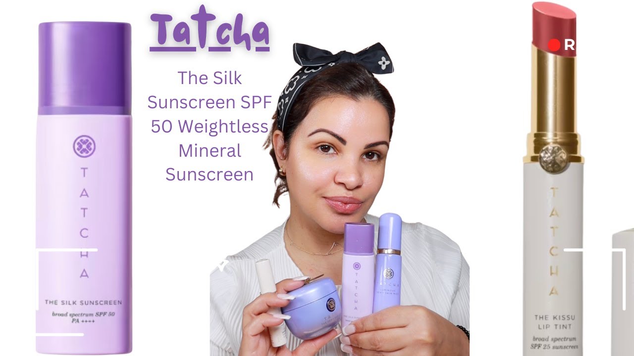 TatchaThe Silk Sunscreen SPF 50 Weightless Mineral Sunscreen - YouTube