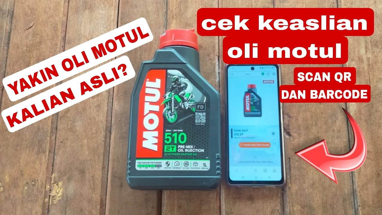 CEK KEASLIAN OLI MOTUL ( SCAN QR CODE ) - YouTube