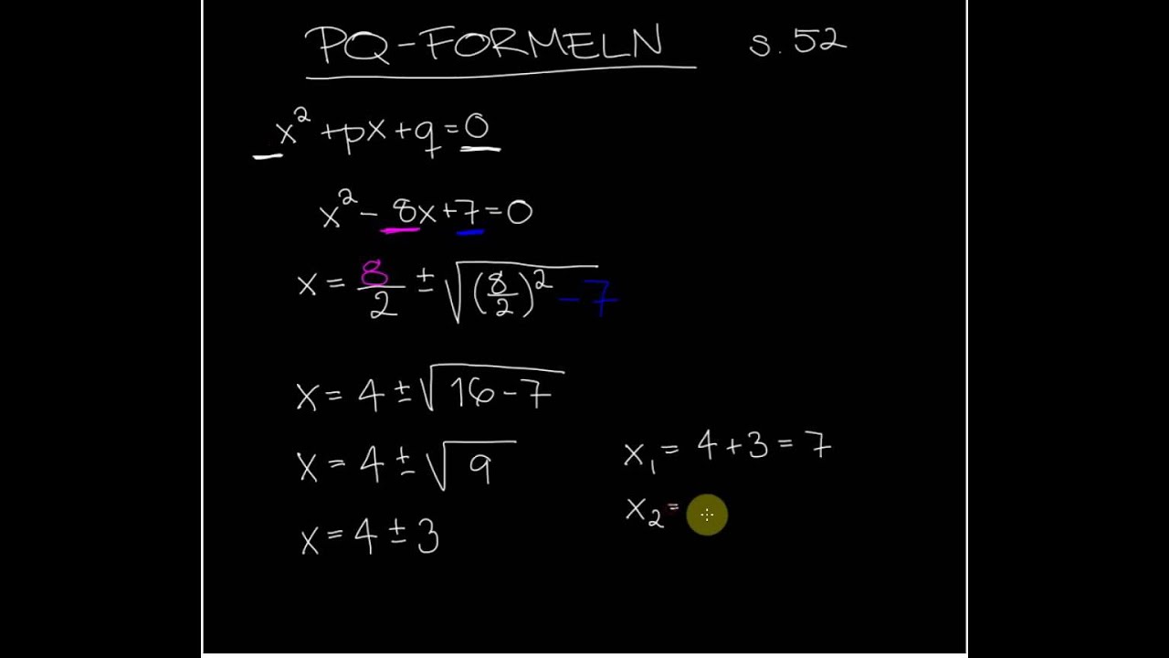 Matte 2b: PQ-formeln - YouTube