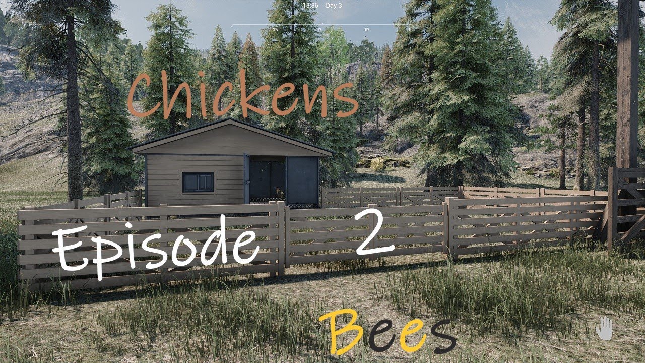 Ranch Simulator Lets Play EP 2 Chickens and Bees - YouTube