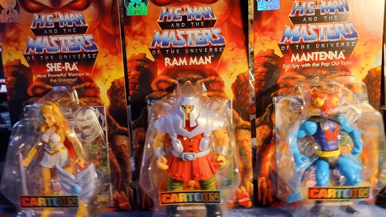 MOTU Origins Cartoon Collection She-Ra, Ram-Man, Mantenna review - YouTube