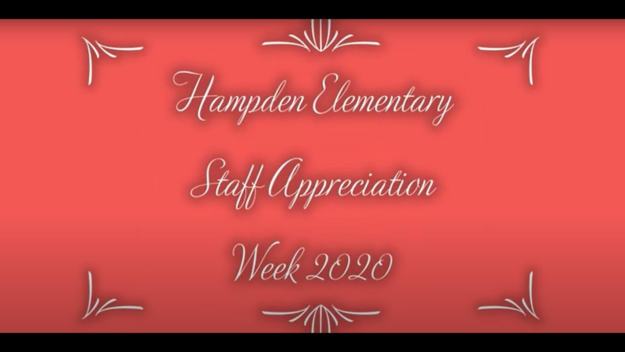 Staff Appreciation Week 2020 - YouTube