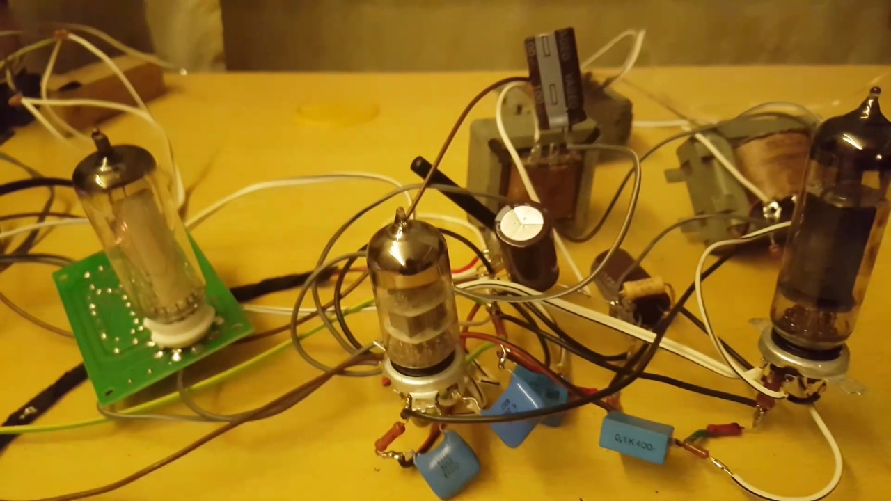 6n2p 6p14p vacuum tube amplifier - YouTube