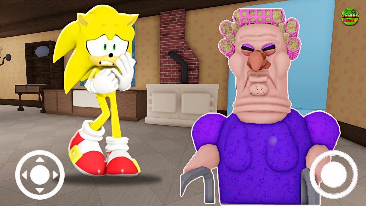 SUPER SONIC VS GRUMPY GRAN SCARY OBBY Gameplay Walkthrough (ROBLOX ...