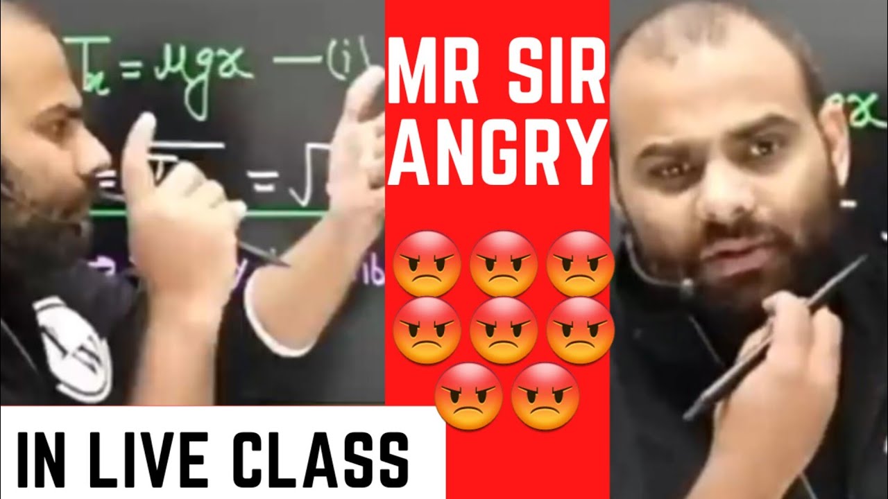 MR Sir Angry on Defaulters 😡 IN Live Class | Physics Wallah | #mr#sir# ...