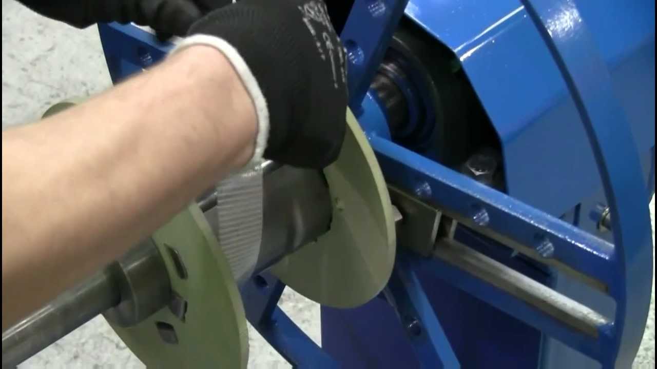 Demonstration of an SWR Wire Rope Reeling Machine - YouTube