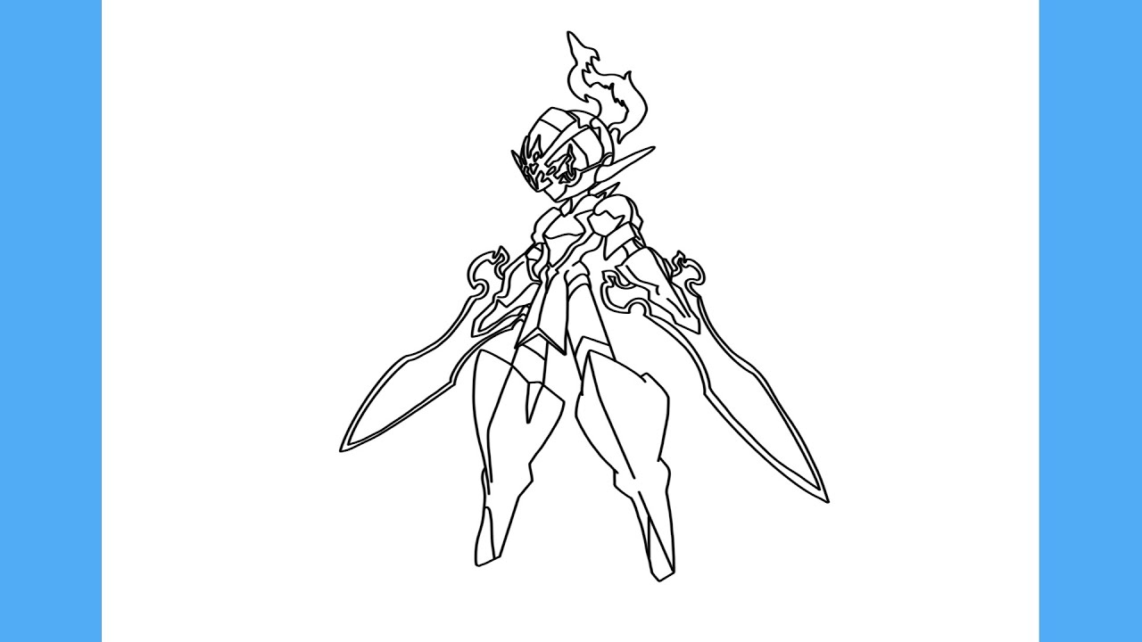 COMO DESENHAR O POKÉMON CERULEDGE - COMO DESENHAR POKÉMON - YouTube