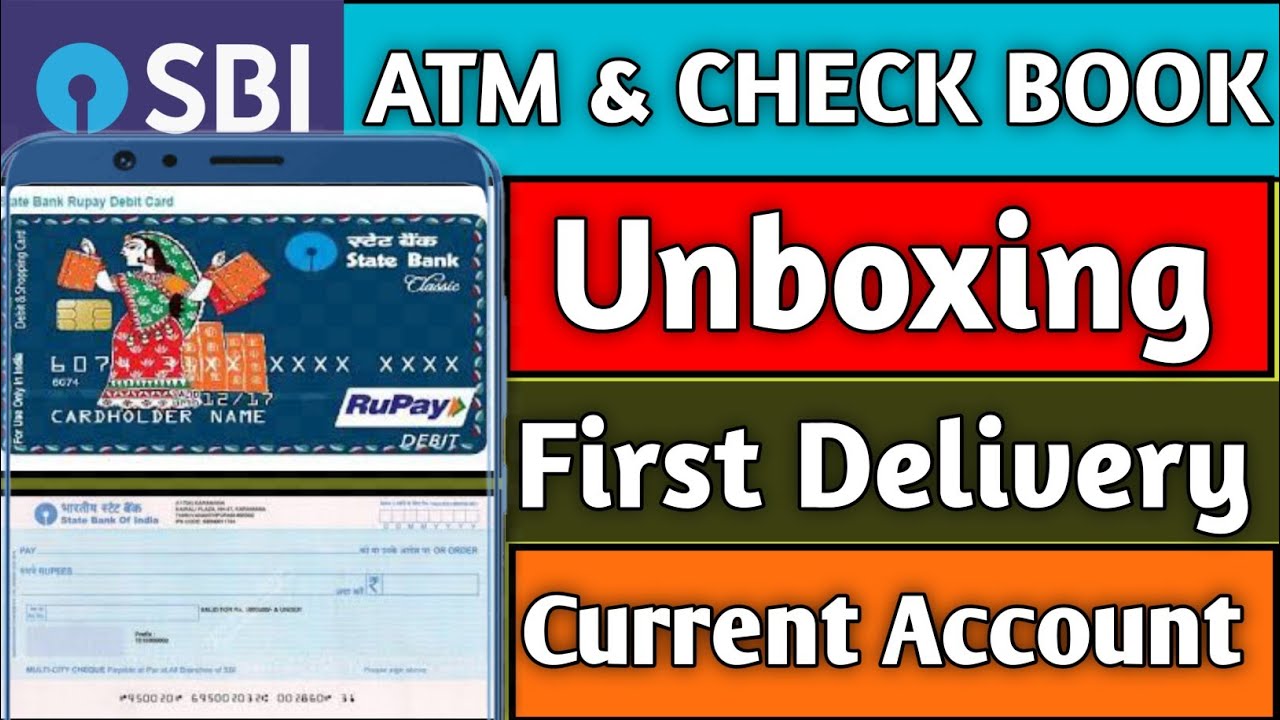 SBI Current Account Atm & Check Book Unboxing !! Unboxing Sbi Current ...