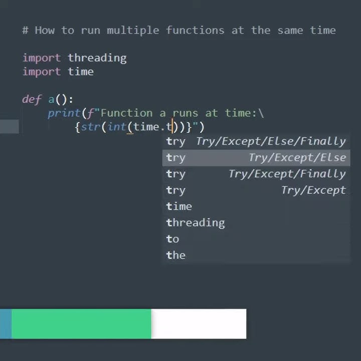 Multiple functions can be run at the same time using Thread in Python ...