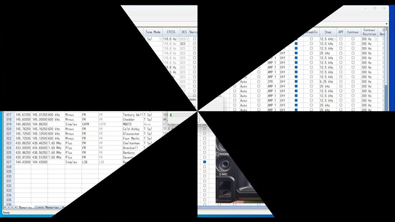 FT991/991A Finding the Memory Channels after computer programming - YouTube