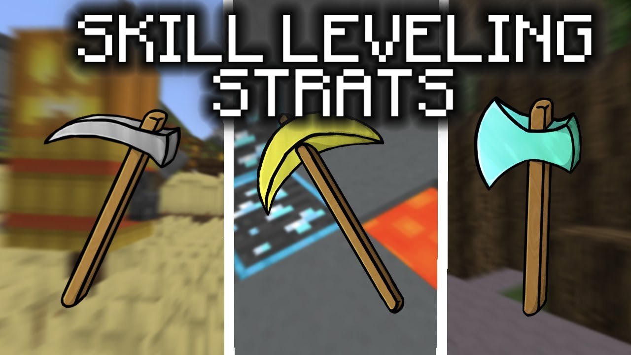 how to level up EVERY skill in SkyBlock - GUIDE (Hypixel skyblock ...