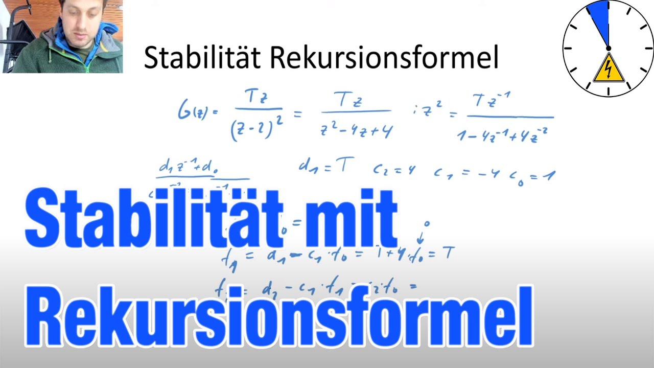 Stabilität Rekursionsformel Digitale Regler Beispiel - YouTube