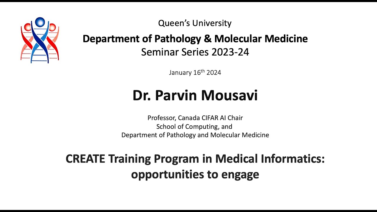 Dr. Parvin Mousavi - January 16th 2024 - YouTube