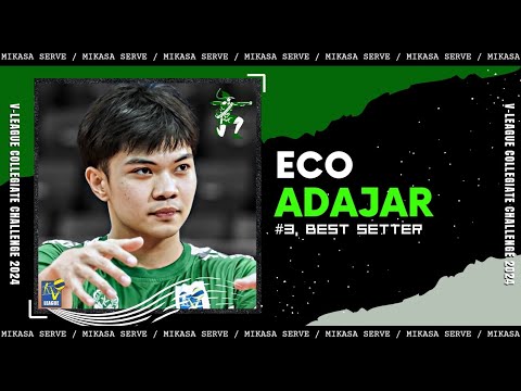 BEST OF | Eco Adajar | Best Setter | V-League Collegiate Challenge 2024 ...