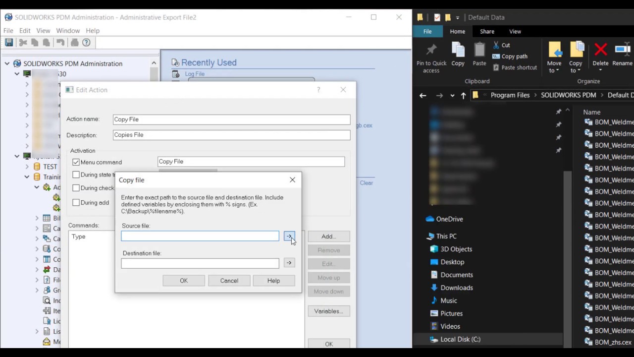 SOLIDWORKS PDM Tech Tip: Customizing Dispatch Add-In - YouTube