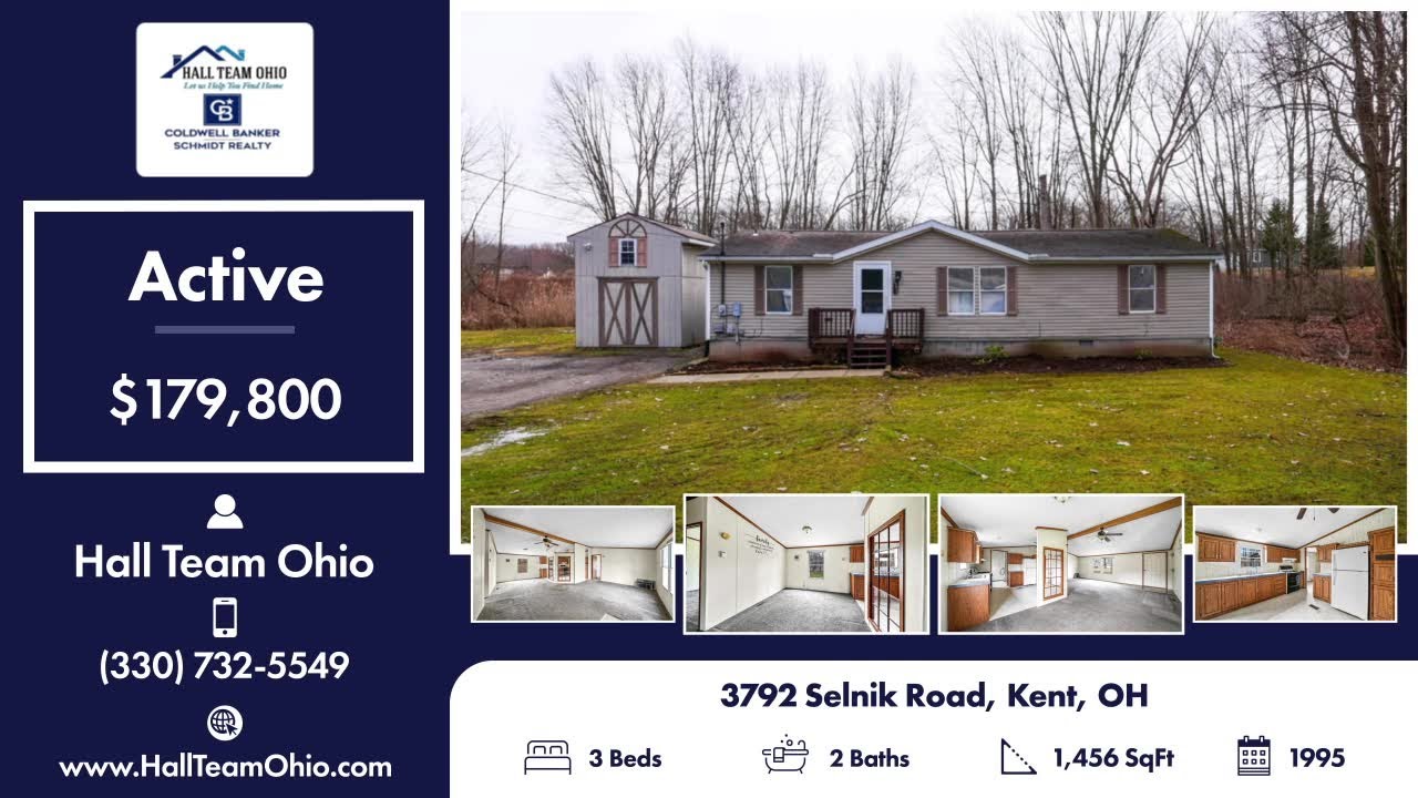 Active in 3792 Selnik Road, Kent, OH Contact me for a showing! - YouTube