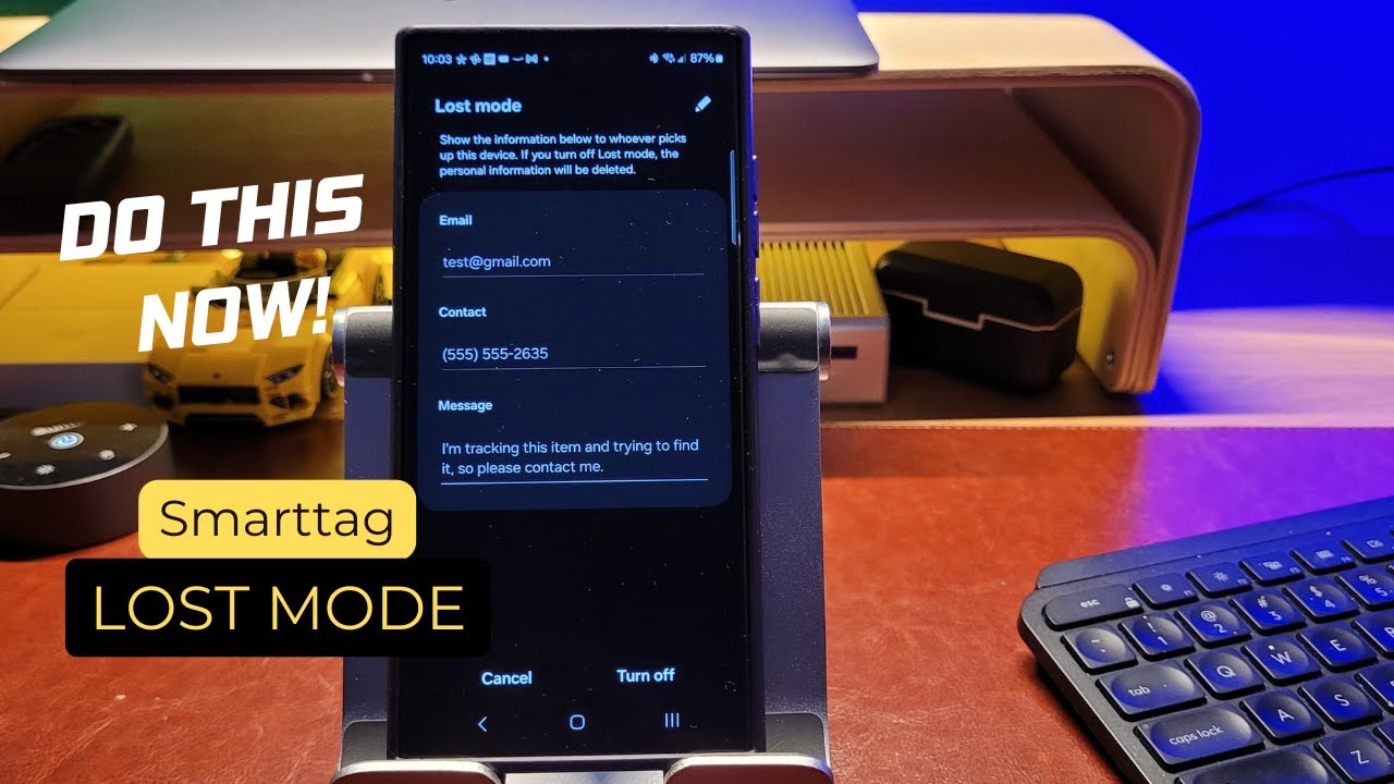 How To Setup Lost Mode On Samsung Galaxy Smarttag2 - YouTube