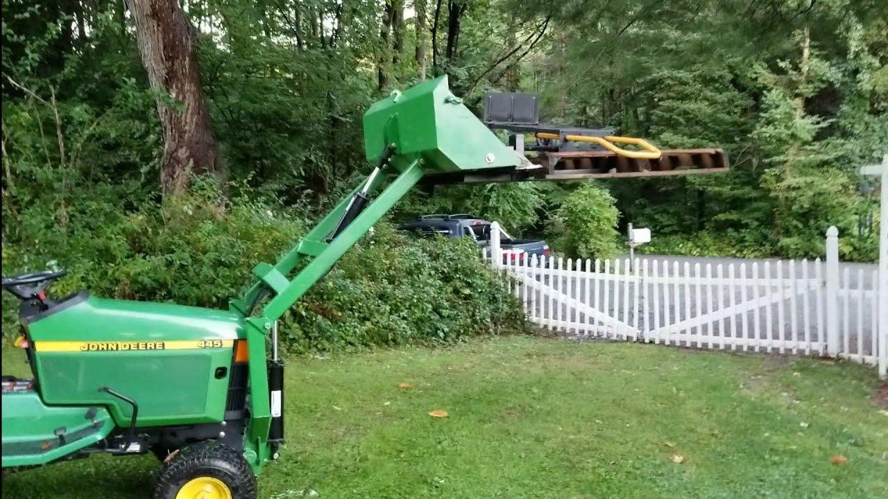 Pallet Forks on Little Buck Loader - John Deere 445, 425, 455, X-Series ...