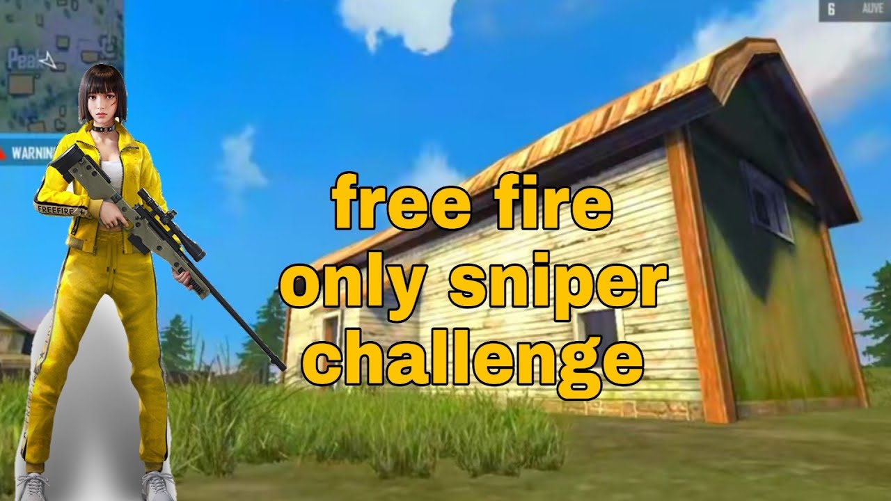 Free fire Only Sniper Challenge/splitfire gaming/ - YouTube