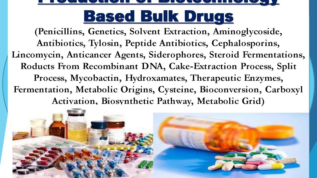 Production of Biotechnology Based Bulk Drugs - YouTube