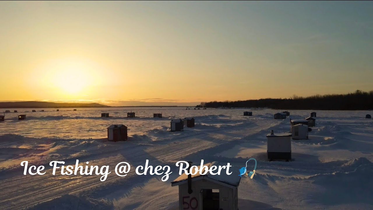 Ice Fishing @ Centre de Pêche Chez Robert - YouTube