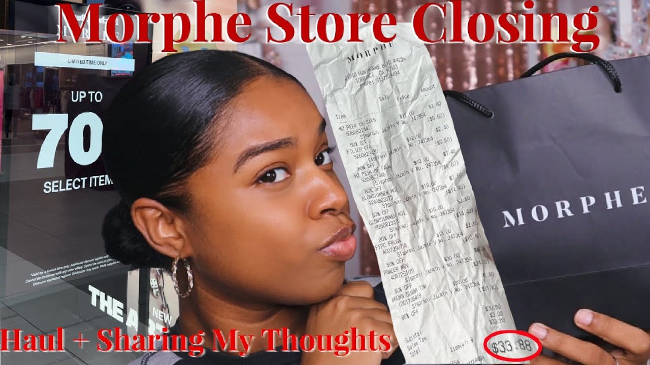 Morphe Stores Closing??? Haul + Sharing My Thoughts - YouTube