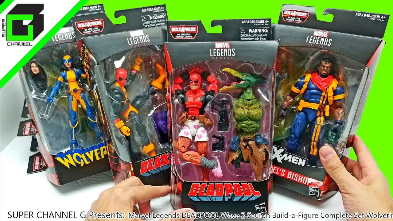 DEADPOOL Wave 2 Marvel Legends UNBOXING Sauron BAF COMPLETE SET w ...
