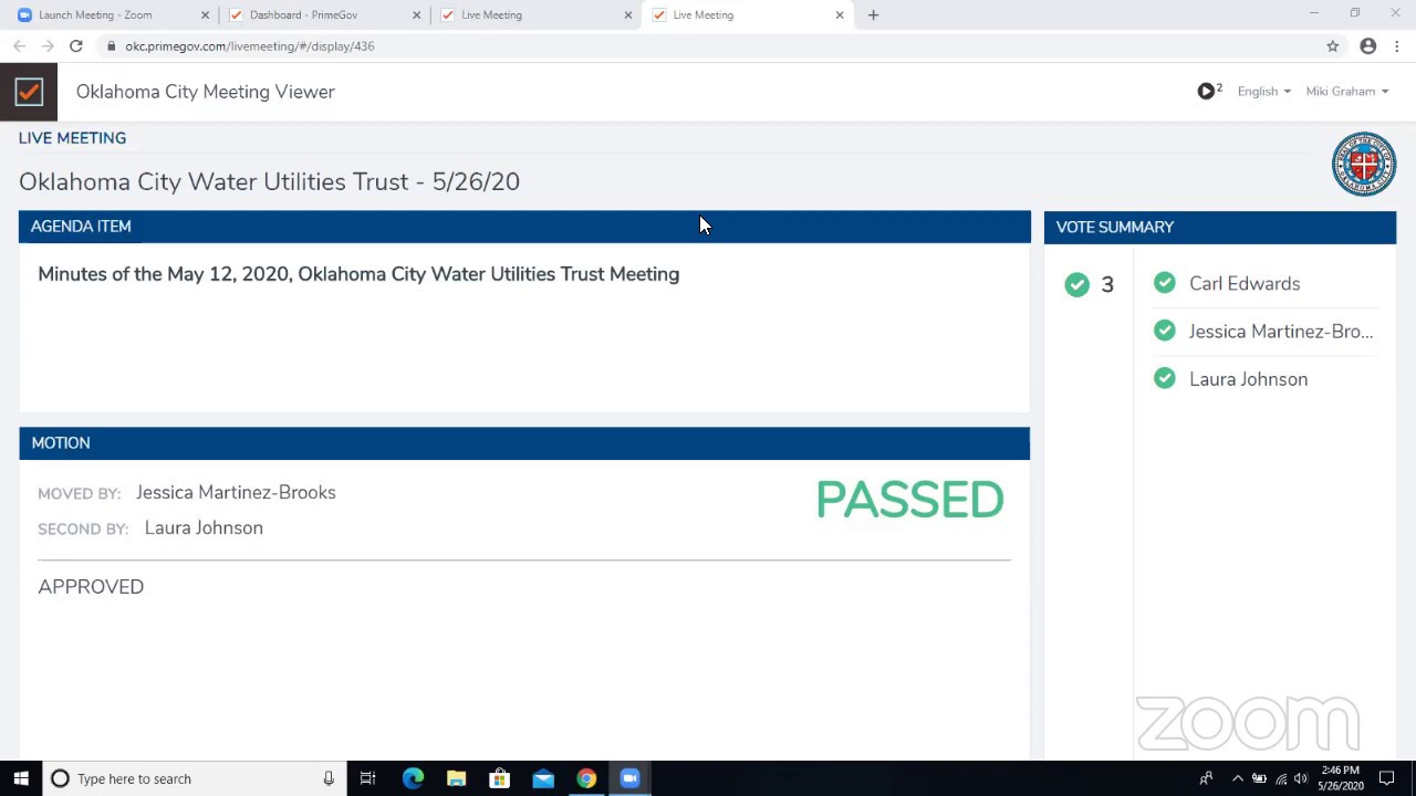 Oklahoma City Water Utilities Trust - May 26, 2020 - YouTube