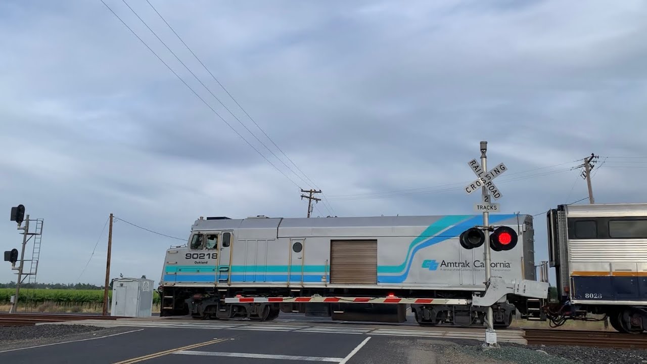 Amtrak CDTX 90218 San Joaquins Train 702 South - E. Armstrong Road ...