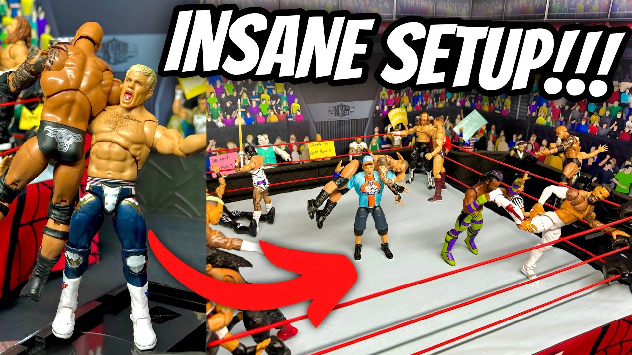 MASSIVE Setup of WWE ACTION FIGURES! - YouTube