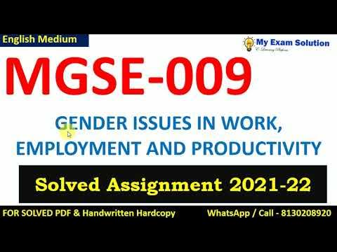 MGSE -009 SOLVED ASSIGNMENT 2022-23 | English Medium | IGNOU Solved Assignment 2022-23 - YouTube