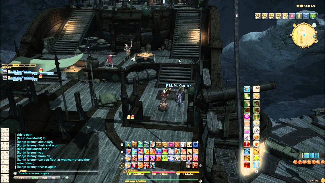 Final Fantasy XIV Flash PLD VS Warrior - YouTube
