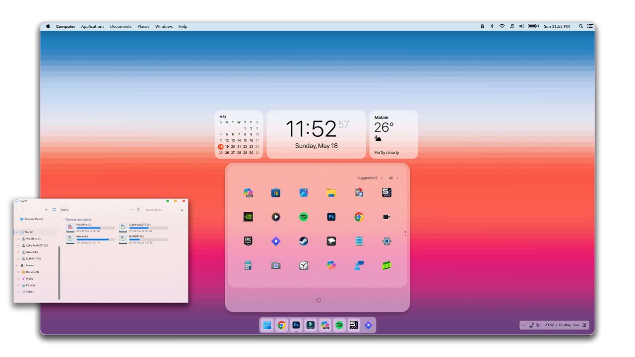 Unlock the Mac OS Aesthetic on Your Windows 11 PC with Windhawk - YouTube
