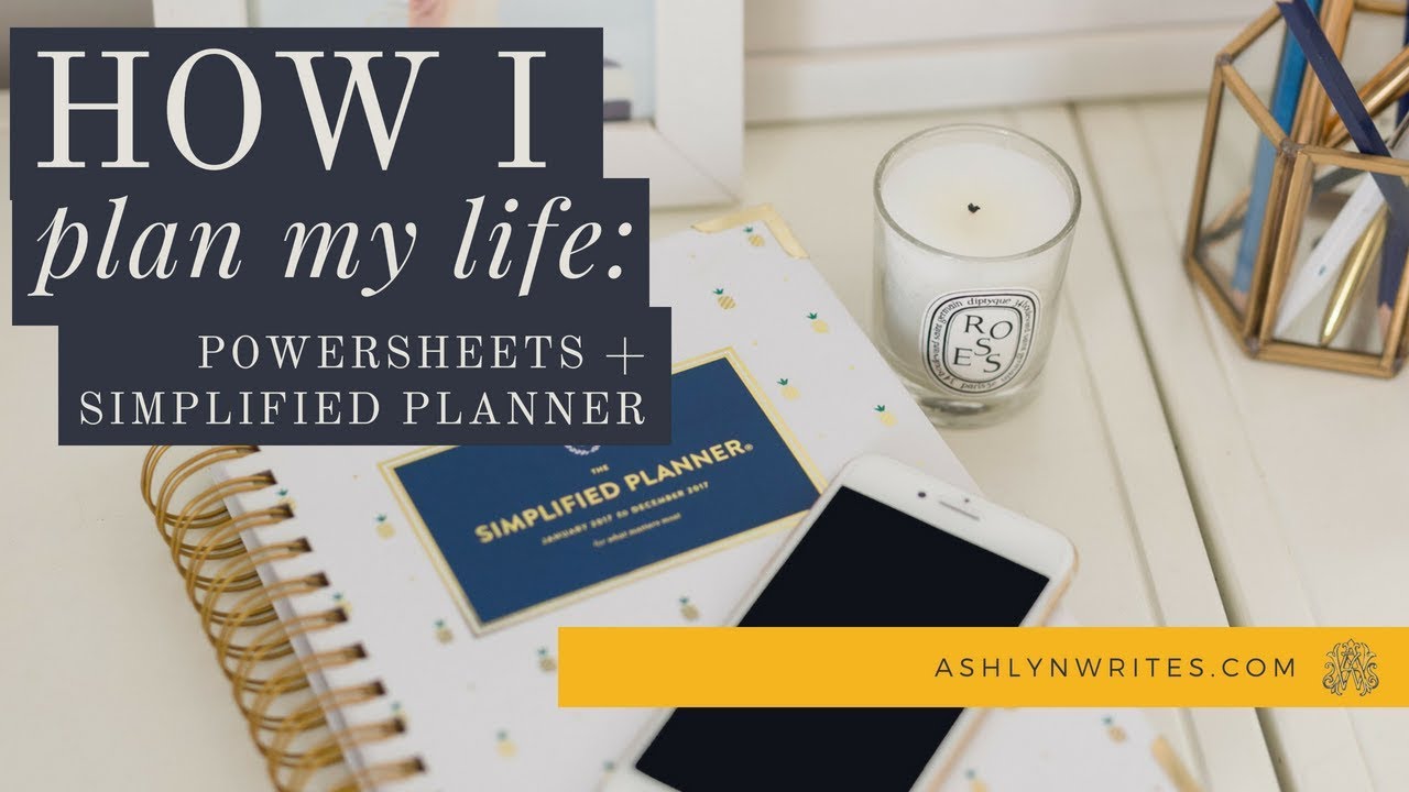 How I Plan My Life with the Simplified Planner & Powersheets - YouTube